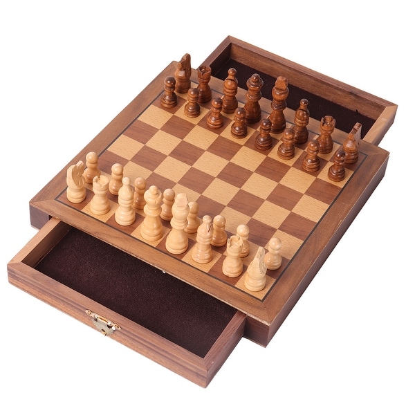 Modern Chess Set - Acrylic Chess Board with 32 Colorful Game Pieces by ...