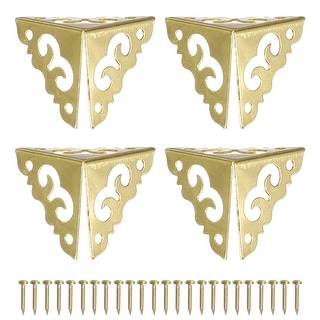 Vintage Brass Corner Protector Triangle Safety Guards - Bed Bath ...