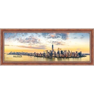 39x13 or Puzzle Traditional Walnut Complete Wood Panoramic Frame with ...