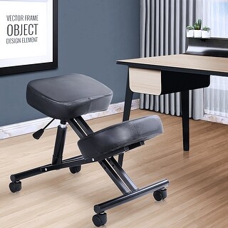 Ergonomic Anti-Hunchback Correction Office Computer Chair Black - Bed ...