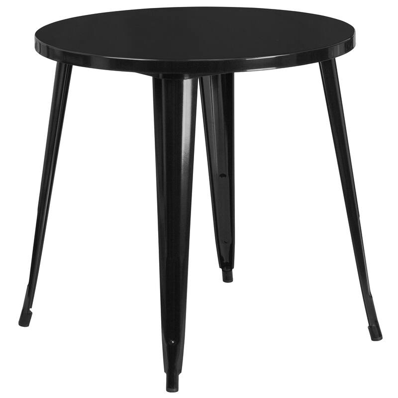 30'-inch Round Metal Indoor-Outdoor Table Set - Overstock - 13532479