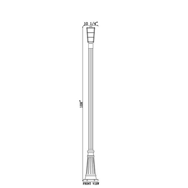 Helix 1 Light Outdoor Post Mounted Fixture - Bed Bath & Beyond - 32970453