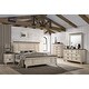 Roseanne 5 Piece Cream Brown Panel Bedroom Set - Bed Bath & Beyond ...