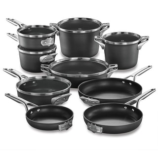 Calphalon Premier Space-Saving Hard-Anodized Nonstick 15 Piece Cookware ...