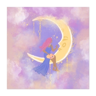 The Artist Digital Angel Anime Boho Clouds Fantasy Art Print/Poster ...