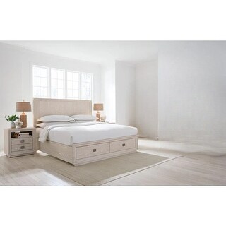 Harbor Rustic-Modern Bedroom Set with Storage Bed (Storage Bed + 1 ...