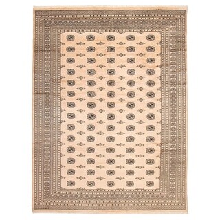 Finest Peshawar Bokhara Beige Rug 9'11" x 13'6" - 9'11 x 13'6 - Bed ...