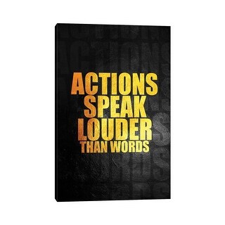 iCanvas "Actions Over Words" by Adrian Baldovino Canvas Print - Bed ...