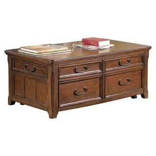 Ashley T478-20 Woodboro Lift Top Cocktail Table w/ Casters for Easy ...