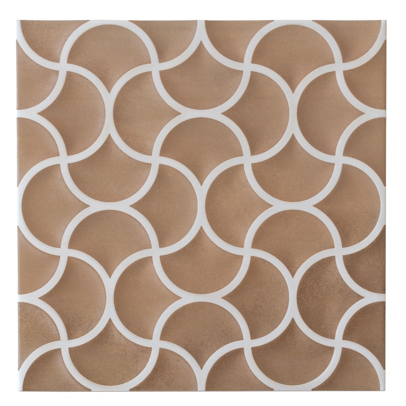 Citadel 13x13 Rustic Terracotta Porcelain Lattice Wall Tile (9.57 sq ft ...