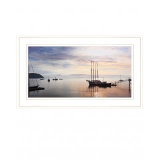 BAR HARBOR SILHOUETTES 1 White Framed Print Wall Art - Bed Bath ...