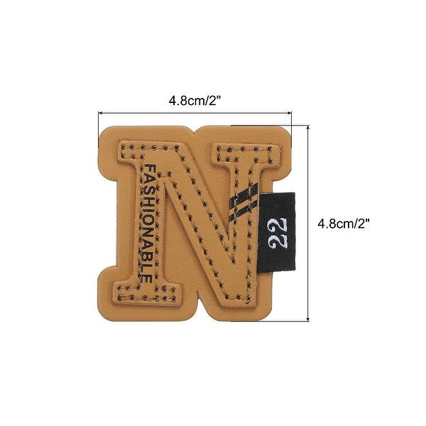 Letter Patch Iron on Alphabet N Patches Embroidered 2 x 2 Inch - Bed ...