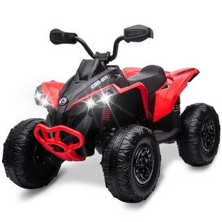 12V Ride on Toy Car Bombardier Licensed BRP Can-am 4 Wheeler Quad ...