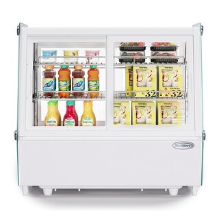 28 in. Self-Service Countertop Display Refrigerator in White (CDC-125 ...