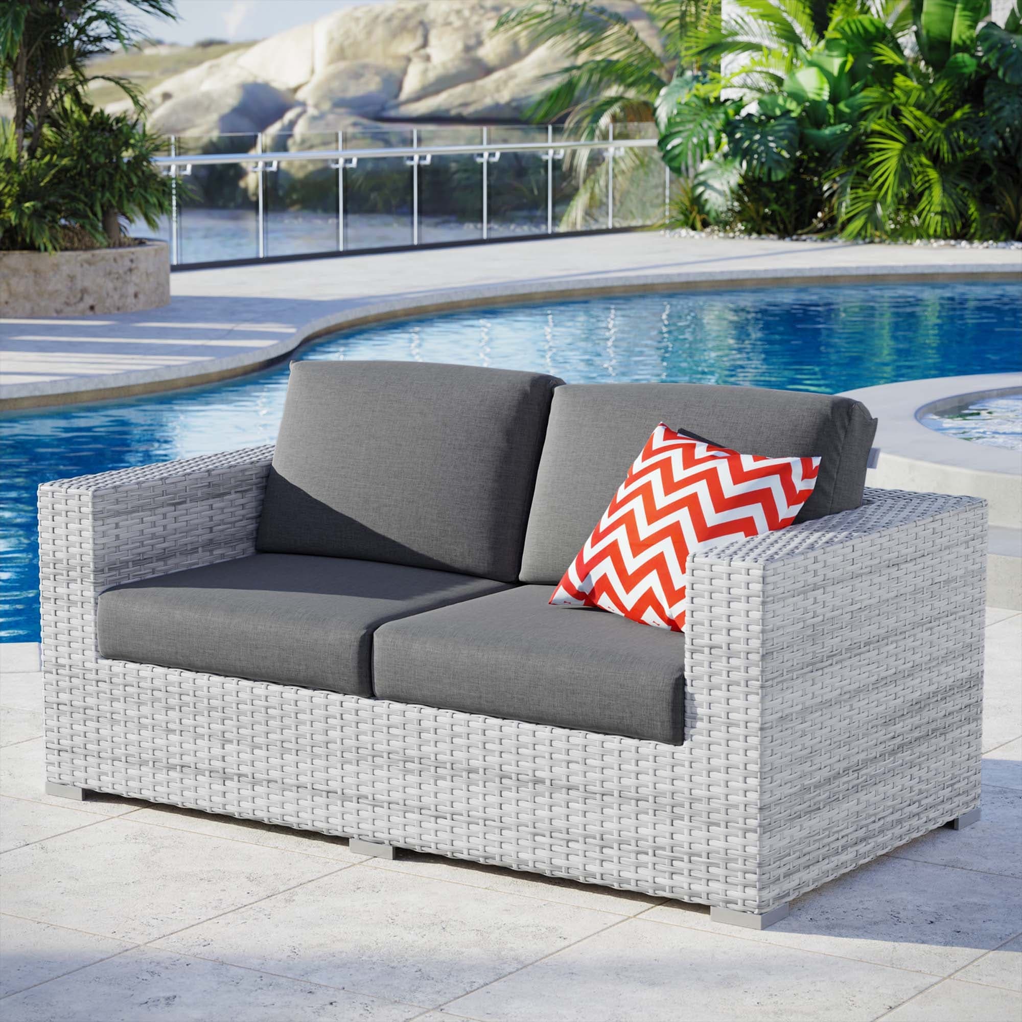 Mid-Century Modern Outdoor Loveseats - Bed Bath & Beyond