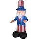 Gemmy Airblown Inflatable Uncle Sam, 4 ft Tall, blue - 48.03x17.72x19 ...