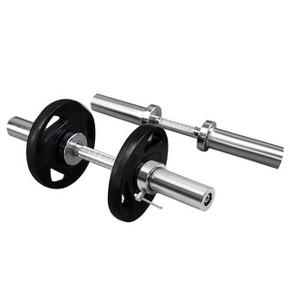 Olympic 2" Barbell Solid Dumbbell Weight Lifting Bars With Rotating ...