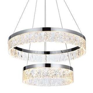 Elegant Lighting 2050G22 Linden 22" Wide LED Ring Chandelier - 3006 ...