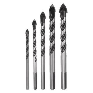 5pcs Masonry Drill Bit Set 3/16" to 1/2" Concrete Drill Bits with ...