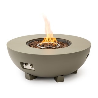 36 inch Round Iron Fire Pit Table - Bed Bath & Beyond - 43858882