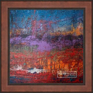 11x11 Traditional Walnut Complete Wood Square Picture Frame with UV ...