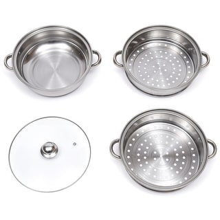 3 Tier Stainless Steel Steamer Pot Set for Healthy Cooking - On Sale ...