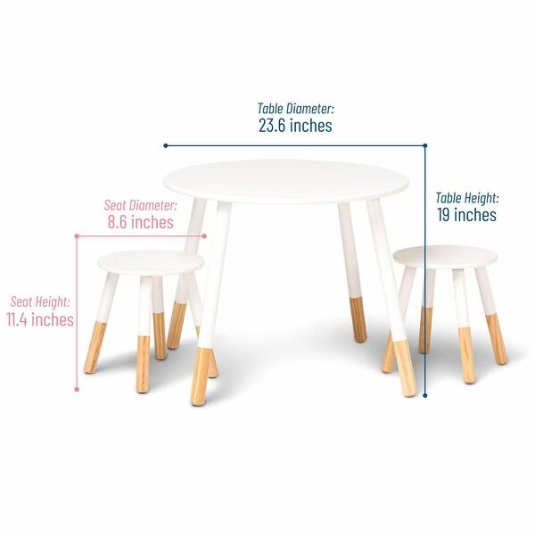 Scandi Kids Round Table and Chair Set - Bed Bath & Beyond - 37068289