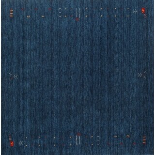 Ahgly Company Machine Washable Contemporary Deep-Sea Blue Area Rugs ...