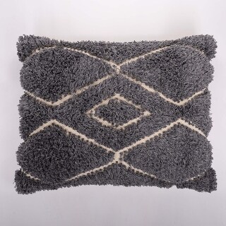 Munroe Steel Blue Cotton Wool 31 x 37 Inch Dutch Euro Pillow Sham - Bed ...