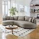 L-Shaped Leather Sectional Sofa with Chaise – Large Luxe Couch for ...