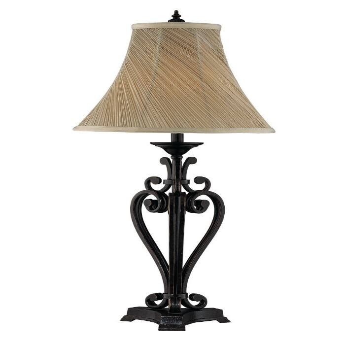 Angers Metal Scroll Table Lamp - Overstock - 9075377