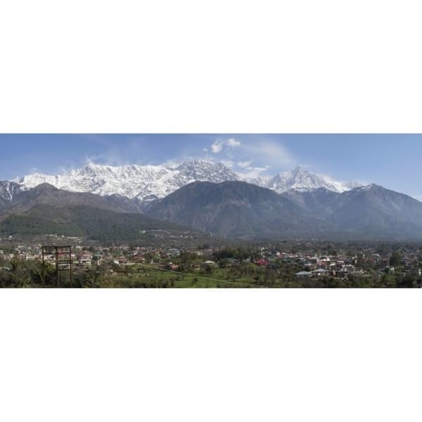 View Of The Dhauladhar Mountain Range From Lower Dharamsala Himachal Pradesh India Poster Print ...