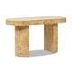 Jesse 55.5" Single Drawer Burl Wood Oval Computer Desk - On Sale - Bed ...