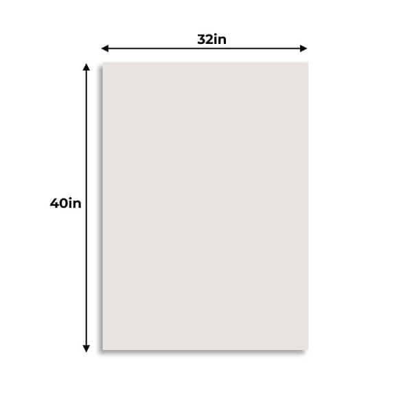 Textured White 32" x 40" Photo Mat Board Full Sheet - Uncut - Bed Bath ...