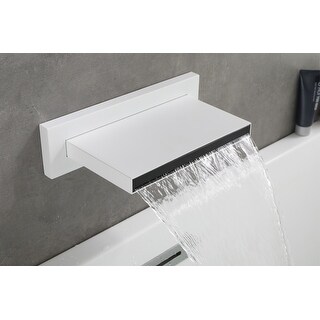 Waterfall Tub Faucet Wall Mount Tub Filler Spout for Bathroom - Bed ...