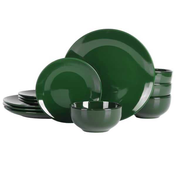 green dinnerware