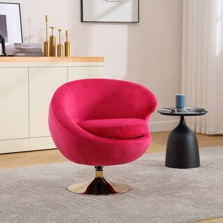 360 Degree Swivel Cuddle Barrel Accent Chairs, Round Armchairs with ...