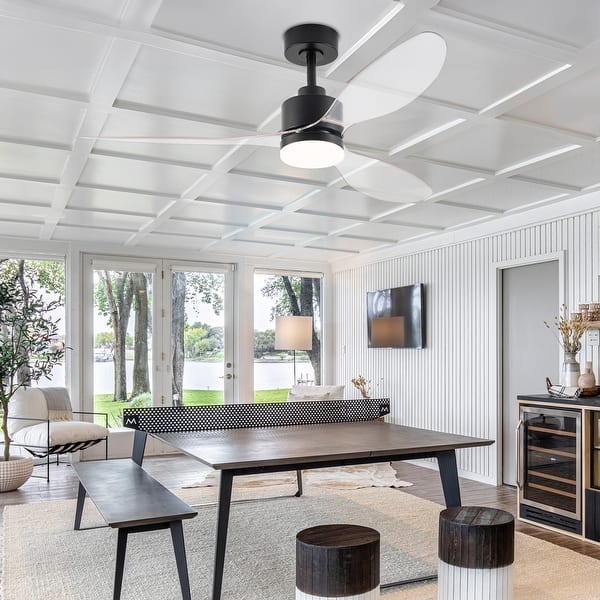 52 Inch LED Ceiling Fan with Lights Remote(3-Blade) - On Sale - Bed ...