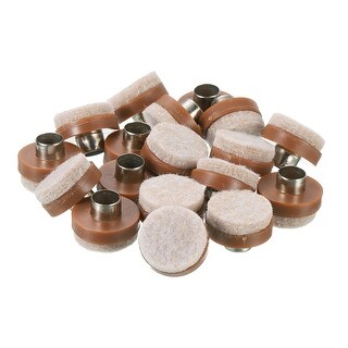 Nail on Felt Pads Round Furniture Pads Chair Slides Glides, Brown - Bed ...