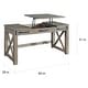 Aldwin Grey Home Office Lift Top Desk - Bed Bath & Beyond - 28997252
