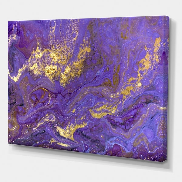 purple abstract art print