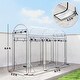 Outsunny Walk-in Tunnel Greenhouse, 10' x 3' x 6.5' Hoop House ...