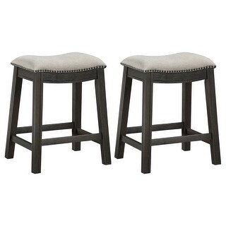 Elliston Backless Counter Stool Dark Grey (Set of 2) - Bed Bath ...
