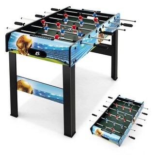 Costway 37 Inches Foosball Table with Removable Legs, 2 Balls and 2 ...