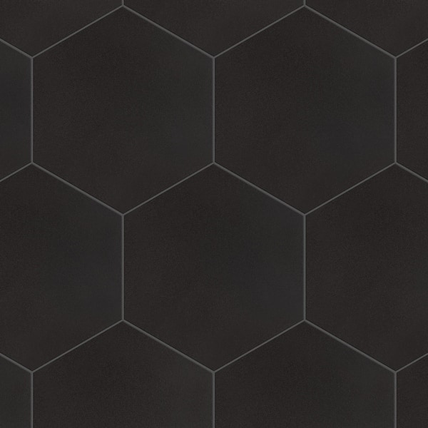 black pattern tiles