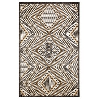 Liora Manne Portofino Kilim Indoor/Outdoor Rug Neutral 4'10" x 7'6 ...