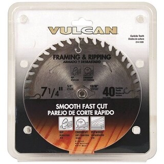 Vulcan 415561OR Smooth Fast Cut Circular Saw Blade, 7-1/4" Dia - Bed ...