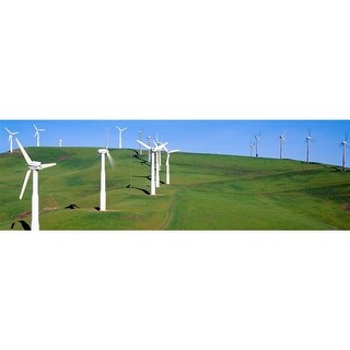 Wind Energy Windmills Along Route 580 Altamont California Poster Print ...