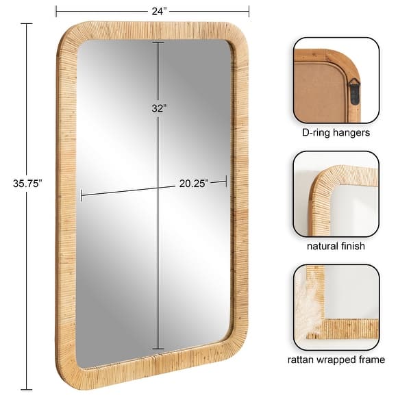 Kate and Laurel Rahfy Rectangle Framed Wall Mirror - Bed Bath & Beyond ...