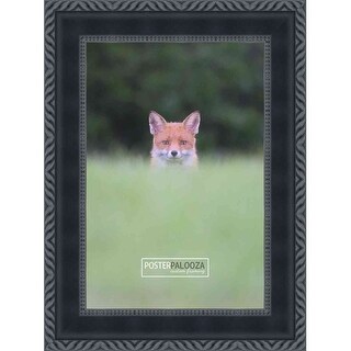10x13 Traditional Black Complete Wood Picture Frame with UV Acrylic ...